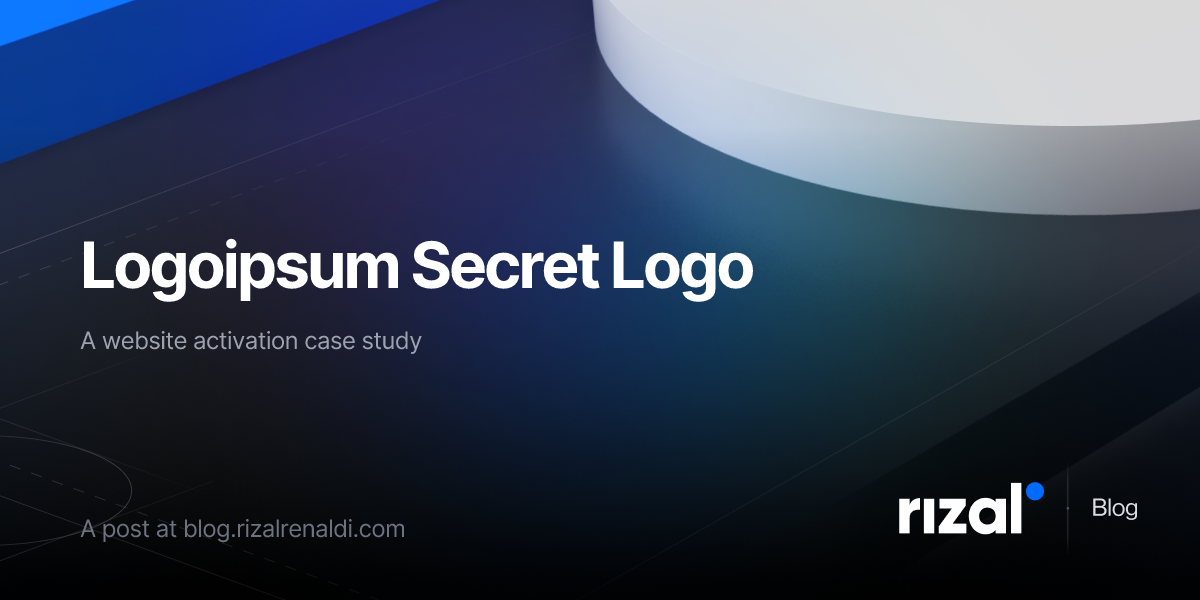 Logoipsum Secret Logo - The Blog of Rizal Renaldi